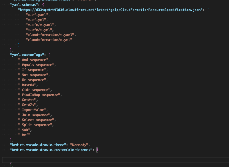 【CloudFormation】VSCode拡張機能の構文エラー解消する設定 - むらブログ